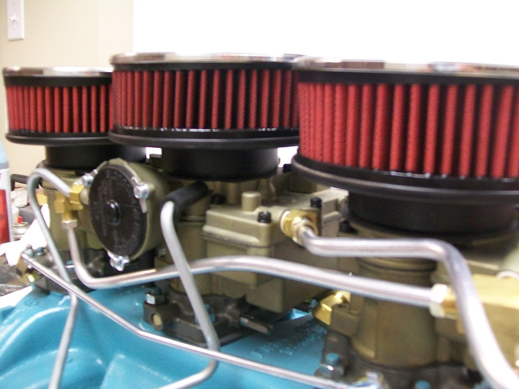 NEW VERSION - Tri-power K&N Style Air Filters- Price is for set of (3 ...